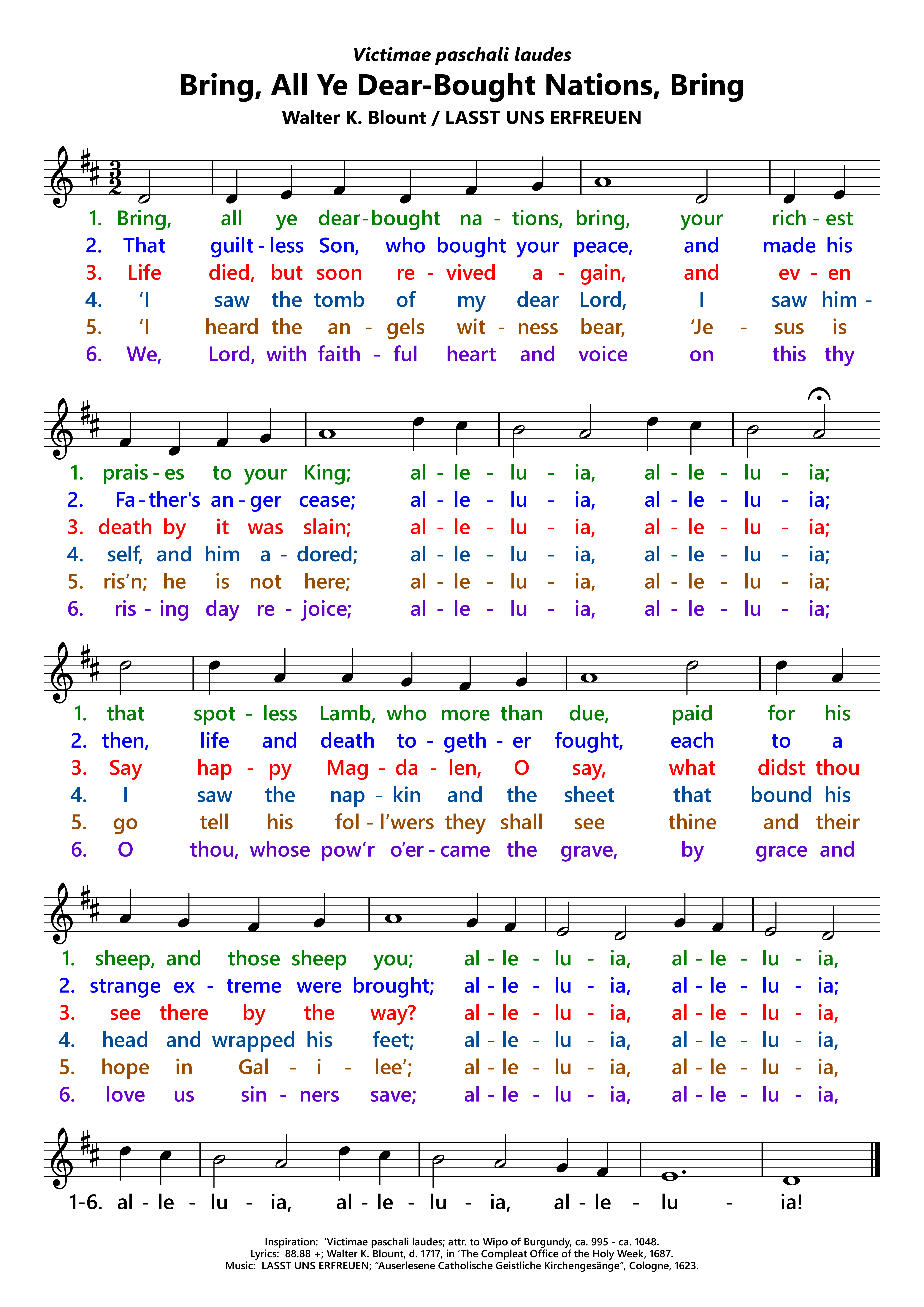 Victimae paschali laudes [Wipo of Burgundy] (Easter Sunday Sequence)